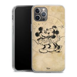 DeinDesign iPhone 12 Pro Max Handy Silikon H&uuml;lle Case transparent Handyh&uuml;lle Minnie Mouse Vintage Mickey Mouse Silikon Case