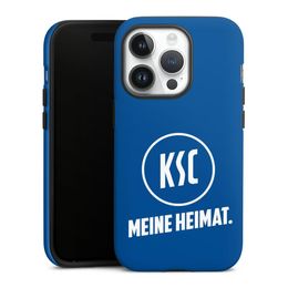DeinDesign iPhone 14 Pro Handy Panzer Handyh&uuml;lle robuste Outdoor H&uuml;lle Schutzh&uuml;lle matt Karlsruher Sc Statement Ksc Tough Case