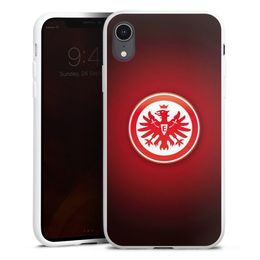 DeinDesign iPhone Xr Handy Silikon H&uuml;lle Case wei&szlig; Handyh&uuml;lle Official Licensed Product Coat Of Arms Eintracht Frankfurt Silikon Case