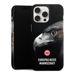 DeinDesign iPhone 15 Pro Max Handy Premium Case Smartphone Handyh&uuml;lle Schutzh&uuml;lle matt European Cup Official Licensed Product Eintracht Frankfurt Premium Case