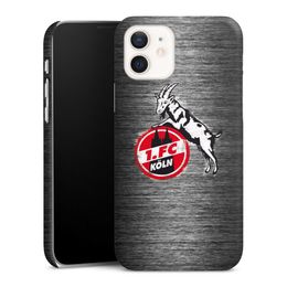 DeinDesign iPhone 12 Handy Premium Case Smartphone Handyh&uuml;lle Schutzh&uuml;lle matt Official Licensed Product 1. Fc K&ouml;ln Metallic Look Premium Case