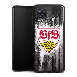 DeinDesign Galaxy A12 Handy Silikon H&uuml;lle Case schwarz Handyh&uuml;lle Vfb Stuttgart Bundesliga Official Licensed Product