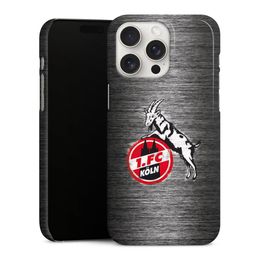DeinDesign iPhone 15 Pro Max Handy Premium Case Smartphone Handyh&uuml;lle Schutzh&uuml;lle gl&auml;nzend Official Licensed Product Metallic Look 1. Fc K&ouml;ln Premium Case