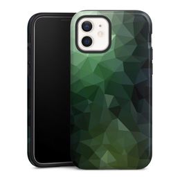 DeinDesign iPhone 12 mini Handy Panzer Handyh&uuml;lle robuste Outdoor H&uuml;lle Schutzh&uuml;lle gl&auml;nzend Tarnmuster Geometric Mosaic Tough Case
