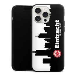 DeinDesign iPhone 15 Pro Max Handy Premium Silikon H&uuml;lle Handyh&uuml;lle schwarz Case Eintracht Frankfurt Sge Official Licensed Product Silikon Premium Case