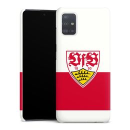 DeinDesign Galaxy A51 Handy Premium Case Smartphone Handyh&uuml;lle Schutzh&uuml;lle gl&auml;nzend Vfb Stuttgart Logo Official Licensed Product Premium Case