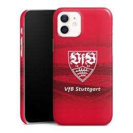 DeinDesign iPhone 12 Handy Premium Case Smartphone Handyh&uuml;lle Schutzh&uuml;lle gl&auml;nzend Stadium Vfb Stuttgart Official Licensed Product Premium Case