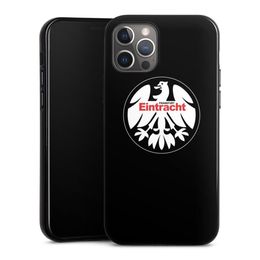 DeinDesign iPhone 12 Pro Handy Silikon H&uuml;lle Case schwarz Handyh&uuml;lle Sge Official Licensed Product Eintracht Frankfurt