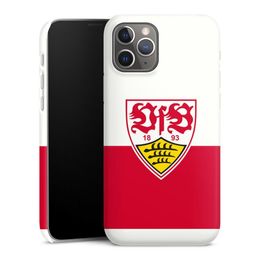 DeinDesign iPhone 12 Pro Handy Premium Case Smartphone Handyh&uuml;lle Schutzh&uuml;lle gl&auml;nzend Vfb Stuttgart Official Licensed Product Logo Premium Case
