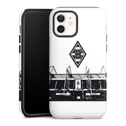 DeinDesign iPhone 12 mini Handy Panzer Handyh&uuml;lle robuste Outdoor H&uuml;lle Schutzh&uuml;lle gl&auml;nzend Stadium Die Fohlen Borussia M&ouml;nchengladbach Tough Case