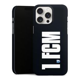 DeinDesign iPhone 15 Pro Max Handy Premium Case Smartphone Handyh&uuml;lle Schutzh&uuml;lle matt 1. Fcm 1. Fc Magdeburg Official Licensed Product Premium Case
