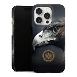 DeinDesign iPhone 15 Pro Handy Premium Case Smartphone Handyh&uuml;lle Schutzh&uuml;lle matt Eintracht Frankfurt Eagle Official Licensed Product Premium Case