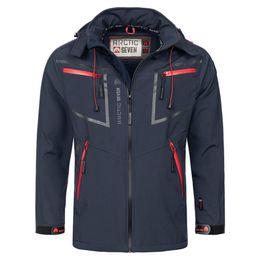Arctic Seven Funktionsjacke Herren Größe M navy / anthrazit / knallrot