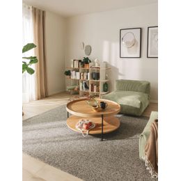 benuta Pure Wollteppich Imke Grau 120x170 cm - Naturfaserteppich aus Wolle