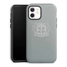 DeinDesign iPhone 12 mini Handy Panzer Handyh&uuml;lle robuste Outdoor H&uuml;lle Schutzh&uuml;lle gl&auml;nzend Bayer 04 Leverkusen Official Licensed Product Coat Of Arms Tough 
