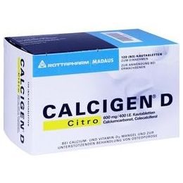 CALCIGEN D Citro 600mg/400 I.E.