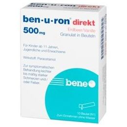 Ben-u-ron direkt Erdbeer/Vanille 500mg