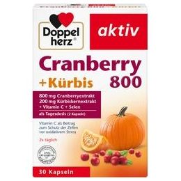 Queisser Doppelherz aktiv Cranberry + Kürbis 800