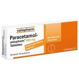 Paracetamol ratiopharm 500mg - bei Fieber