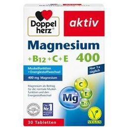 Queisser Doppelherz aktiv Magnesium 400 + B12 + C + E