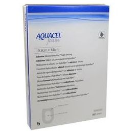 AQUACEL Foam adhäsiv Ferse 14x19,8 cm Verband