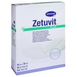 ToRa Pharma ZETUVIT Plus extrastarke Saugkompr.steril 10x10 cm