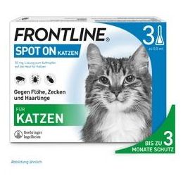 FRONTLINE SPOT-ON gegen Zecken, Flöhe und Haarlinge für Katzen