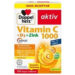 Queisser Doppelherz aktiv Vitamin C + D3 + Zink 1000 DEPOT