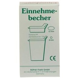 Büttner-Frank EINNEHMEBECHER Kunststoff m.2 Trinkdeckel