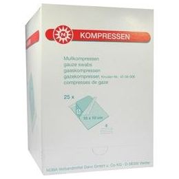 NOBAMED MULLKOMPRESSEN 10x10 cm steril 8fach