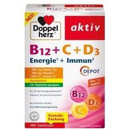 Queisser Doppelherz aktiv B12 + C+ D3 Energie + Immun