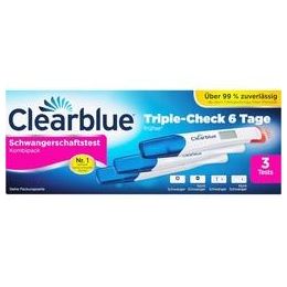 Wick Clearblue Schwangerschaftstest Triple-Check Ultra Frühtest