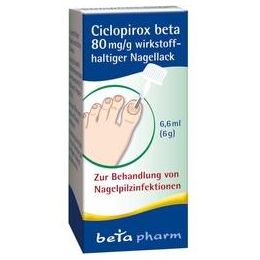 betapharm Ciclopirox beta 80 mg/g wirkstoffhaltiger Nagellack