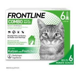 FRONTLINE COMBO gegen Zecken, Flöhe (Flöhe, Eier, Larven, Puppen) für Katzen