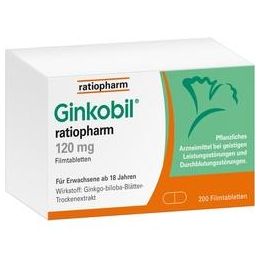 Ginkobil ratiopharm 120 mg mit Ginkgo biloba