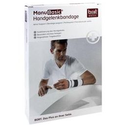 Bort ManuBasic Bandage links medium silber
