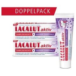 LACALUT aktiv Zahnfleischschutz & Gesunder Zahnschmelz Zahncreme Doppelpack