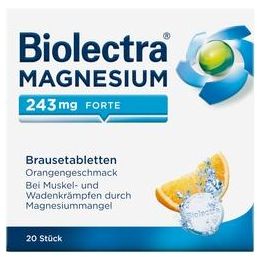 HERMES Arzneimittel BIOLECTRA Magnesium 243 forte Orange Brausetabl.