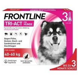 FRONTLINE TRI-ACT gegen Zecken, Flöhe und fliegende Insekten für Hunde XL (40-60 kg)