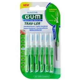 Sun Star GUM TRAV-LER 1,1mm Tanne grün Interdental+6Kappen