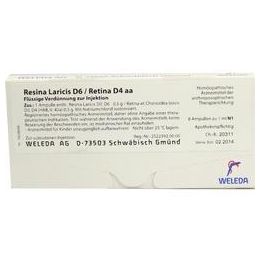 Weleda RESINA LARICIS D 6/Retina D 4 aa Ampullen