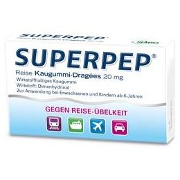 HERMES Arzneimittel SUPERPEP Reise Kaugummi-Dragees 20 mg