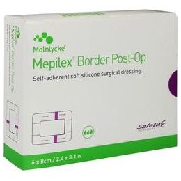 MEPILEX Border Post-OP Schaumverb.haftend 6x8 cm