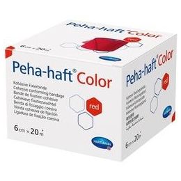 PEHA-HAFT Color Fixierbinde latexfrei 6 cmx20 m rot
