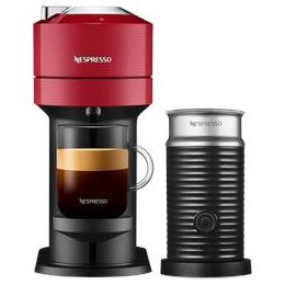 Nespresso Vertuo Next Cherry Red & Aeroccino 3 schwarz