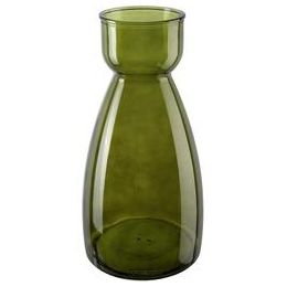Vase Paula in Dunkelgrün aus Glas