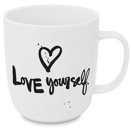 Kaffeebecher Love yourself aus Porzellan ca. 350ml