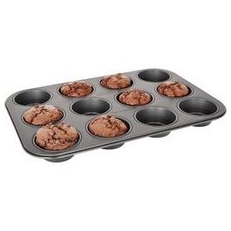 Zenker Muffinform Bakery 12-er in Schwarz aus Metall