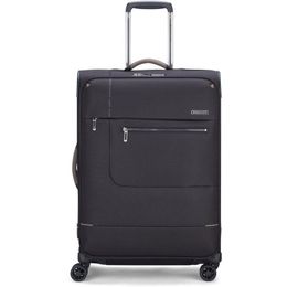 Roncato Weichgepäck-Trolley Sidetrack, 63 cm, 4 Rollen, mit Volumenerweiterung, schwarz