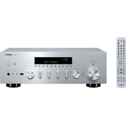 Yamaha R-N600A Netzwerk-Receiver (Bluetooth, LAN (Ethernet), (WLAN, Spotify, Amazon Music, Phono, MusicCast, TV), silberfarben